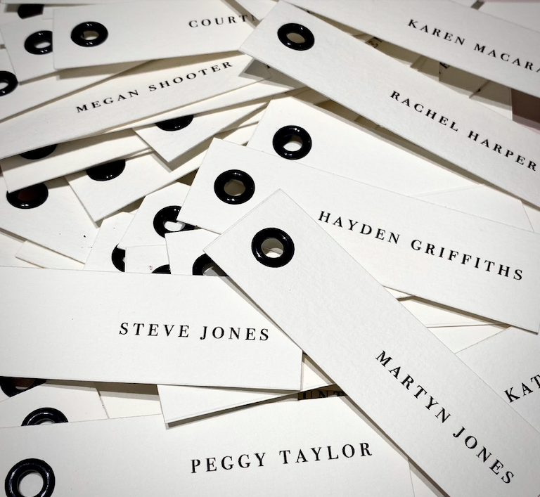 Luxury Black Name Tags – mamabespoke